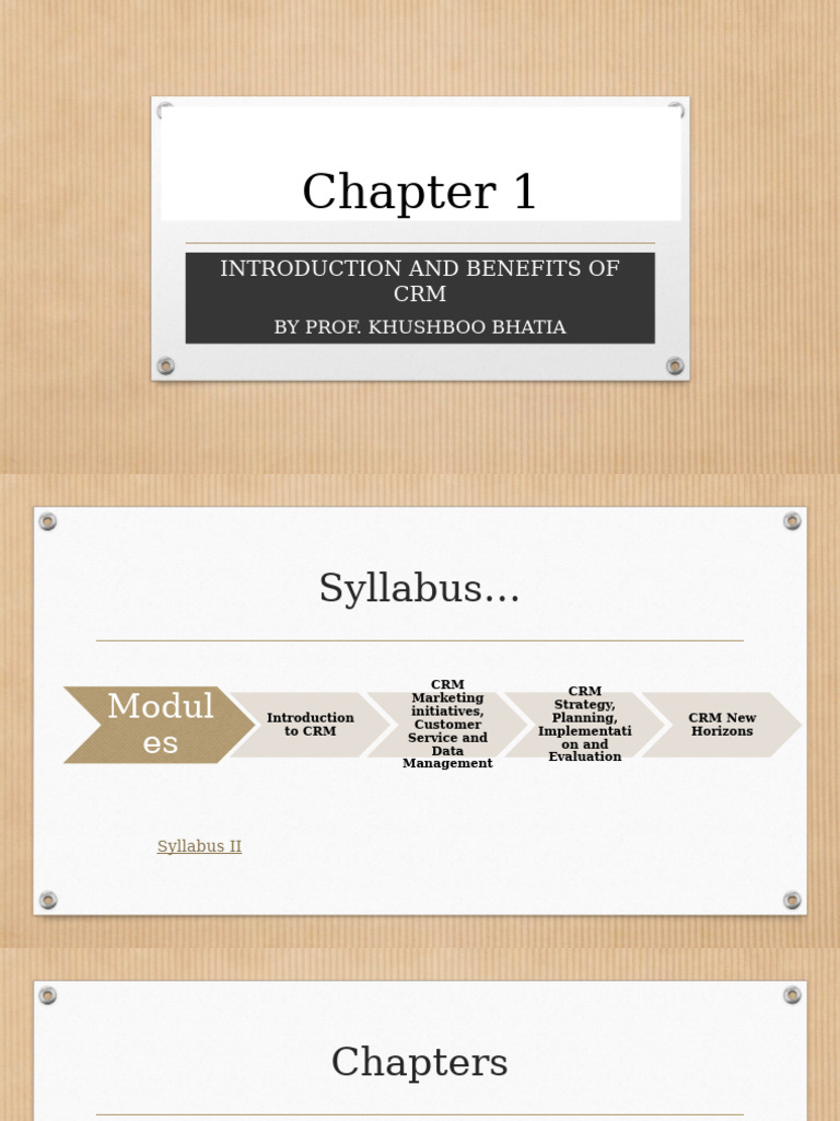 Chapter 1 CRM | PDF