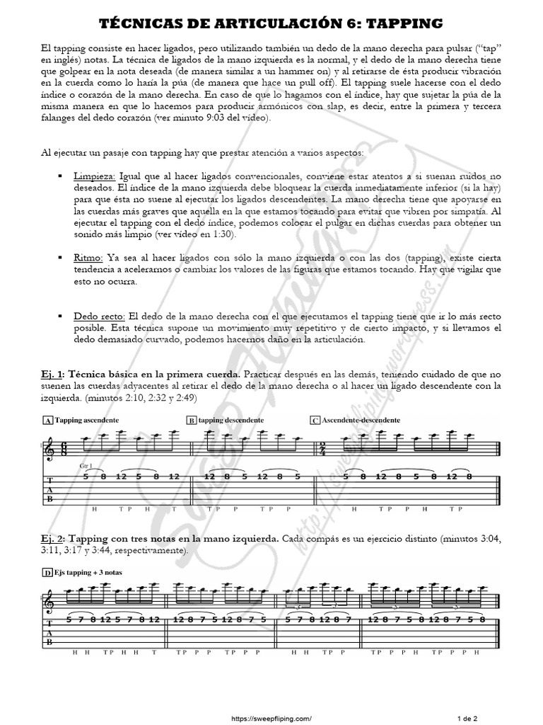 Articulacion 6 Tapping | PDF
