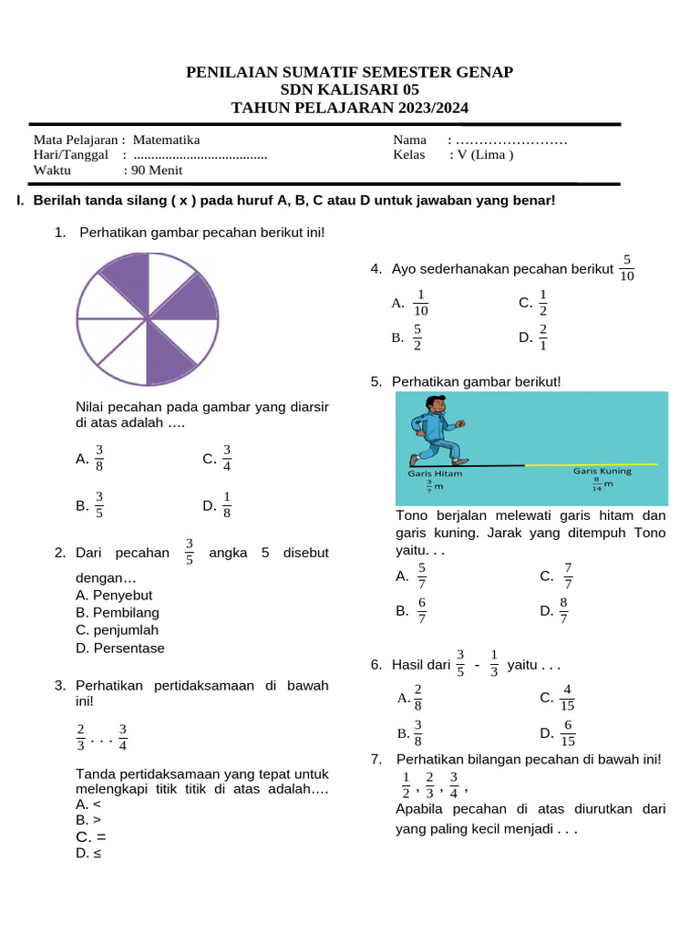 Soal MTK STS 2 | PDF
