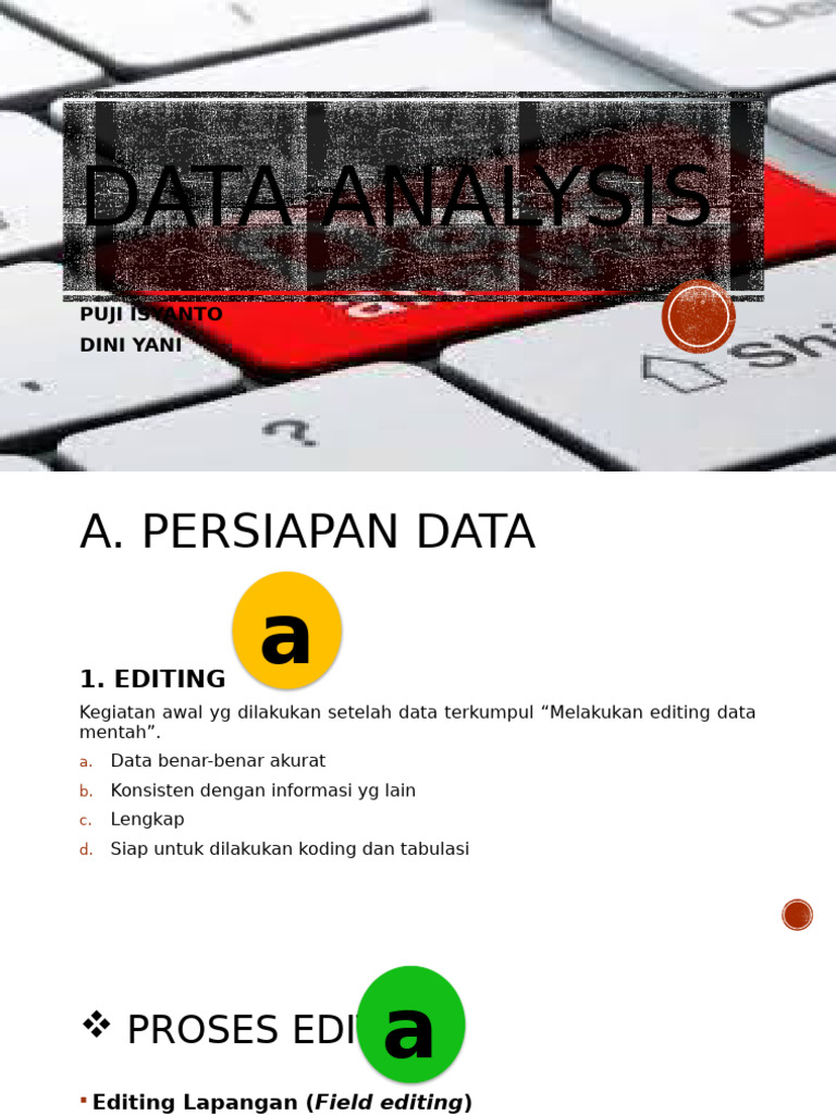 Persiapan Data Dan Analisis Data Awal | PDF
