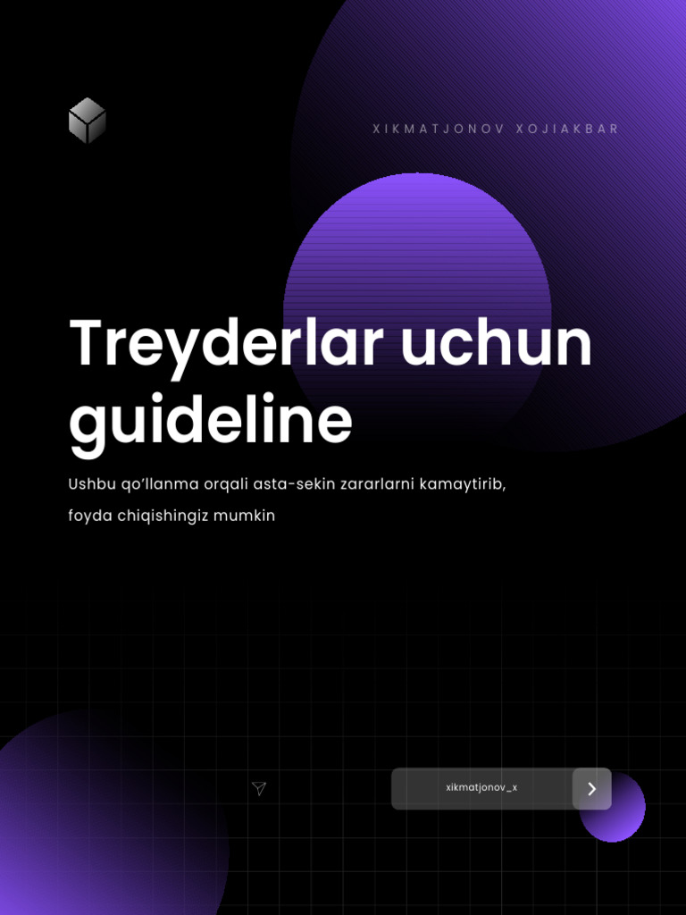 Treyderlar Uchun Guideline - 240712 - 000243 | PDF