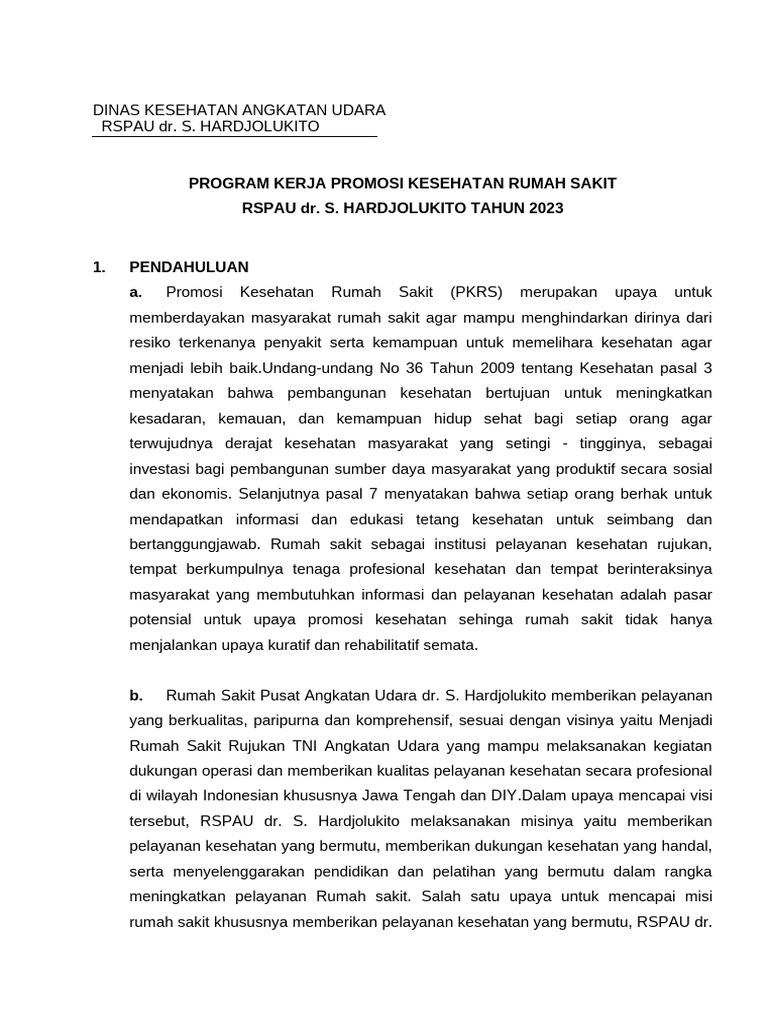 Progja PKRS 2023 | PDF