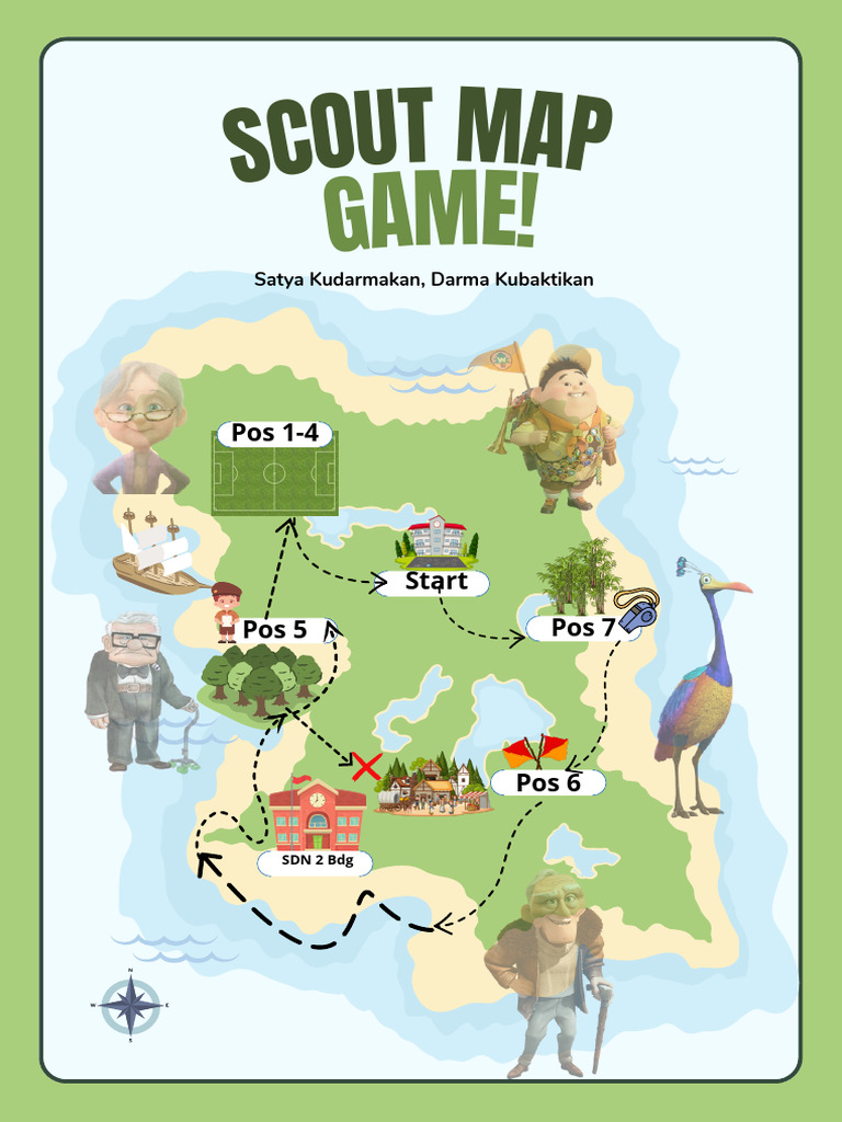 Trasure Map Math Game Worksheet Green and Blue Educational Style (2) | PDF