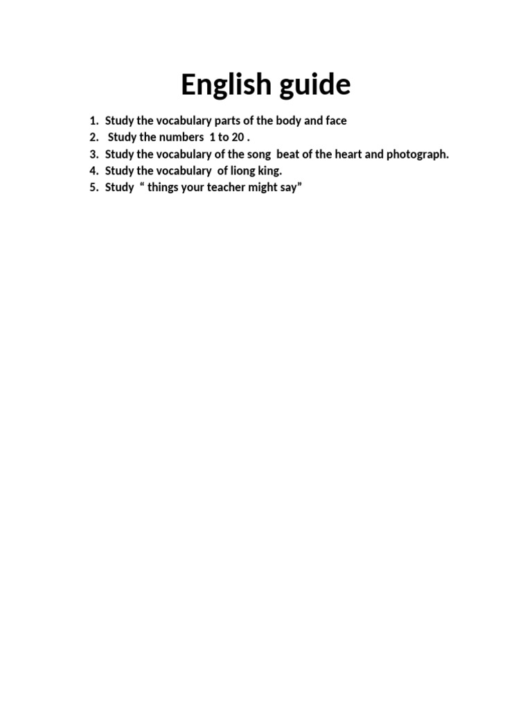 English Guide | PDF
