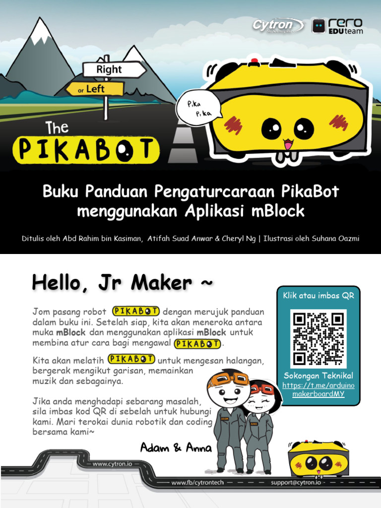 Buku Panduan Pengaturcaraan PikaBot Menggunakan Aplikasi Mblock v1.1 | PDF
