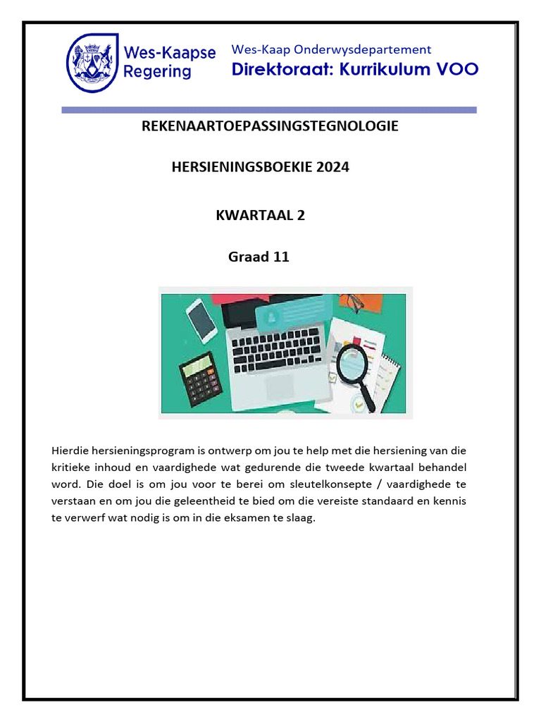 RTT Graad 11 Hersieningspakket KW 2 - 2024 | PDF