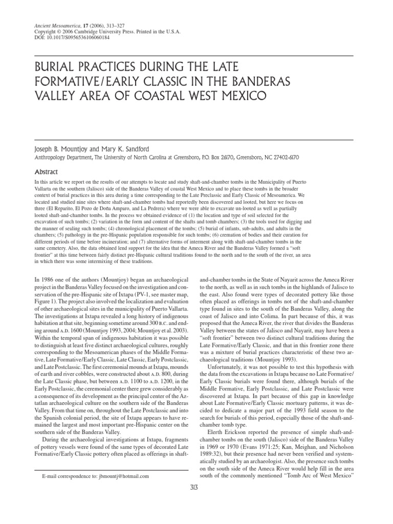 BURIAL PRACTICES DURING THE LATE | PDF