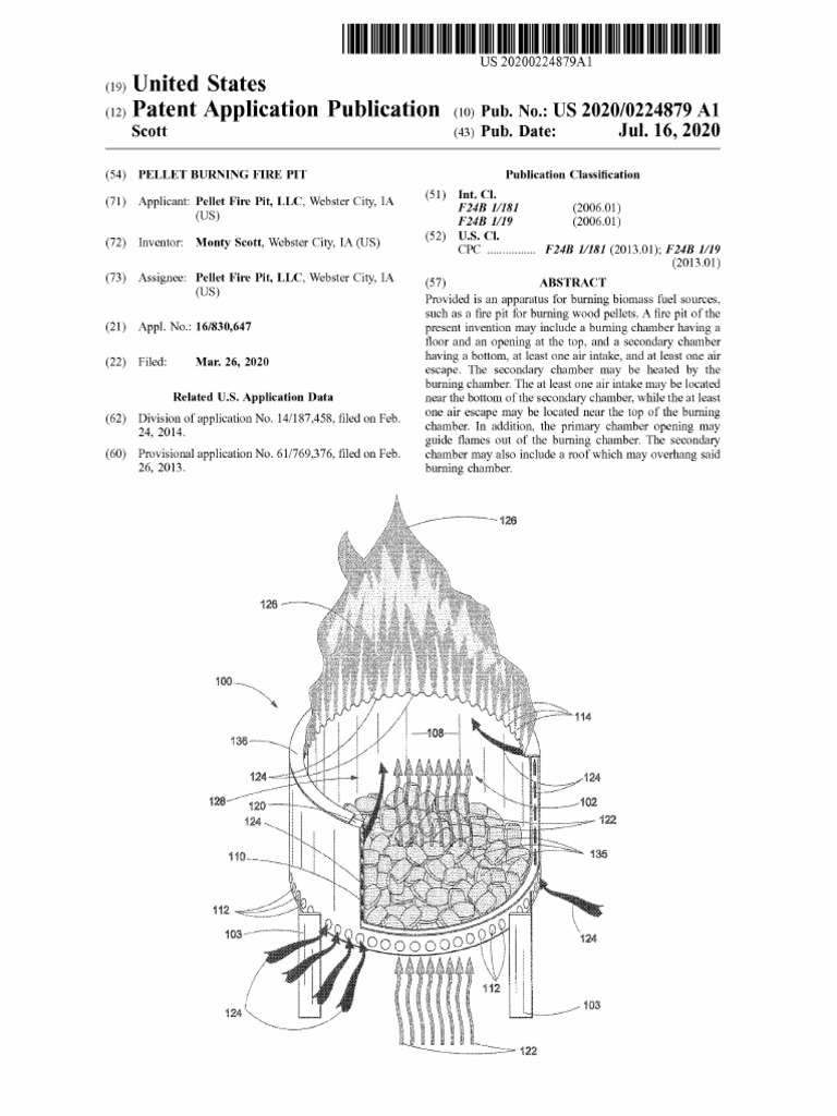 Patent Application Publication (10) Pub - No .: US 2020/0224879 A1 | PDF