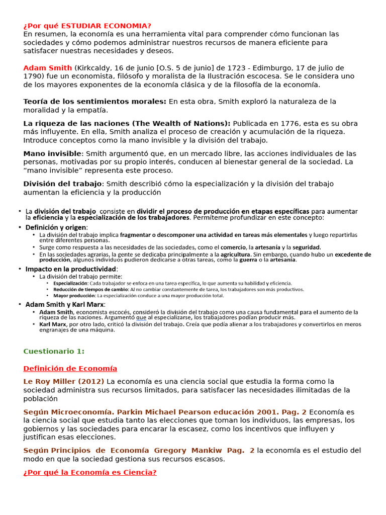 Por Qué ESTUDIAR ECONOMIA | PDF