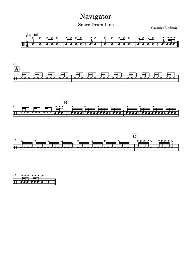 Navigator Snare Drum | PDF