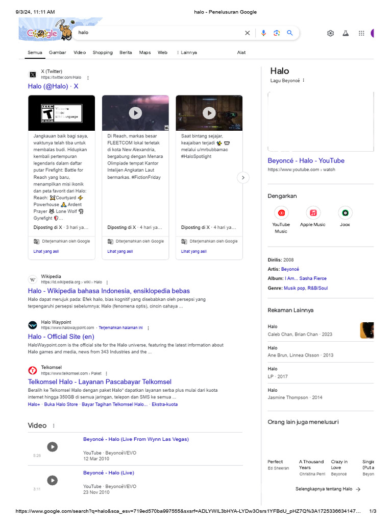 halo - Penelusuran Google | PDF