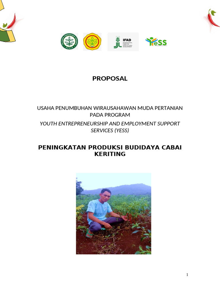 PROPOSAL HK - Cabai - Ahmad Sanusi (Master) | PDF