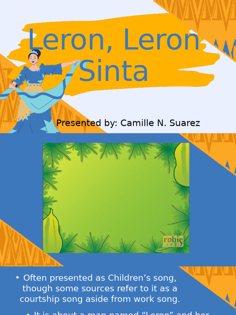 Leron Leron Sinta: A Filipino Folk Song | PDF | Poetry