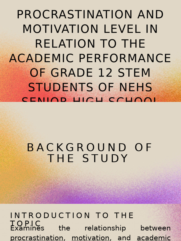 Procrastination's Impact on STEM Students | PDF | Professional Skills ...