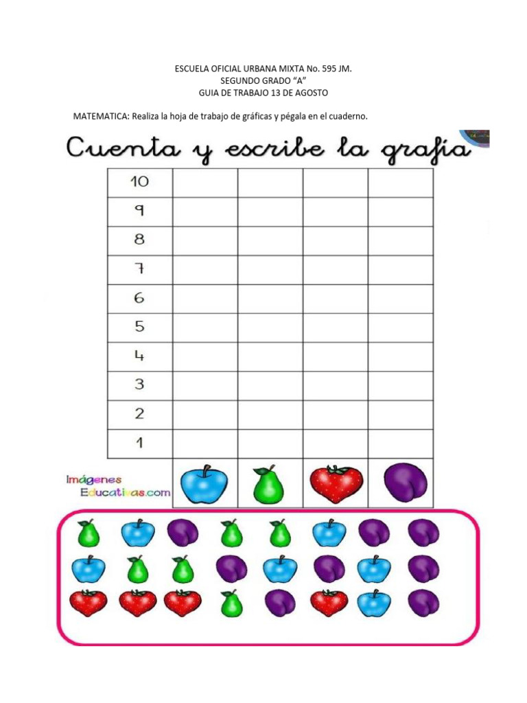 Guia de Trabajo 13 de Agosto | PDF