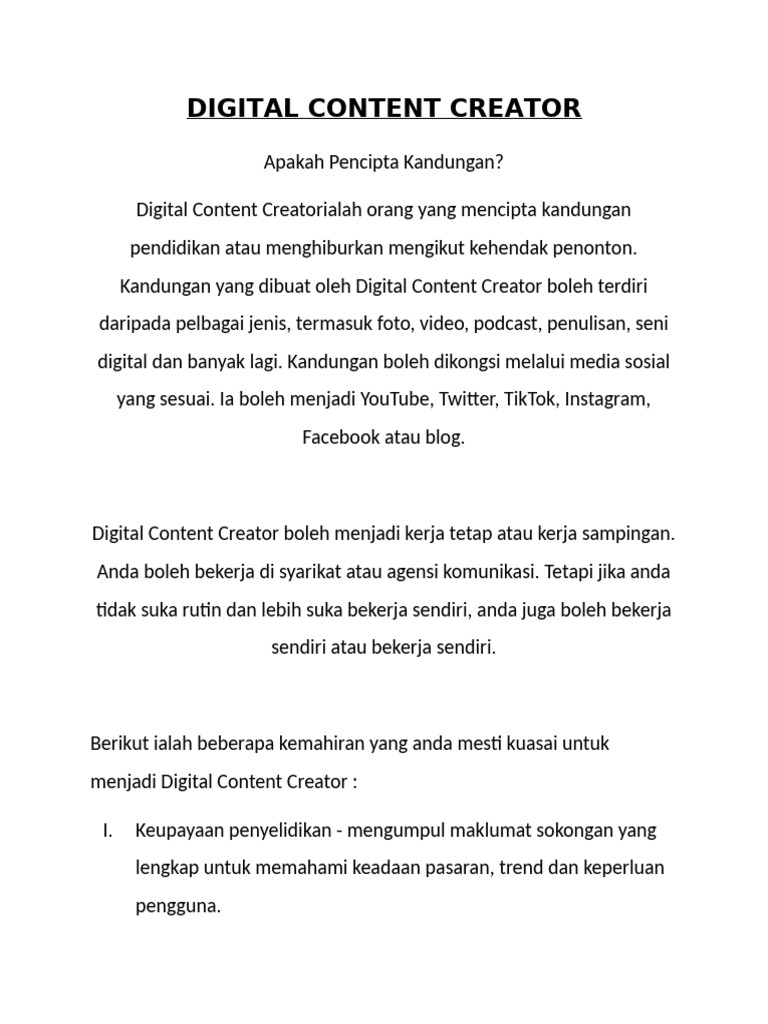 Digital Content Creator | PDF | Web 2.0