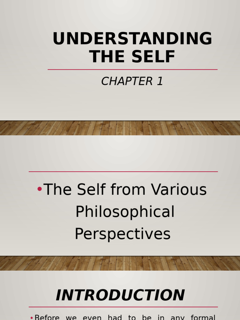 Understanding The Self Chapter 1 | PDF