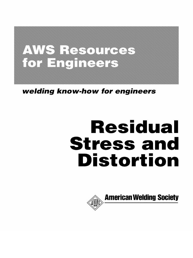 Residual Stress And Distortion 2001 Pdf