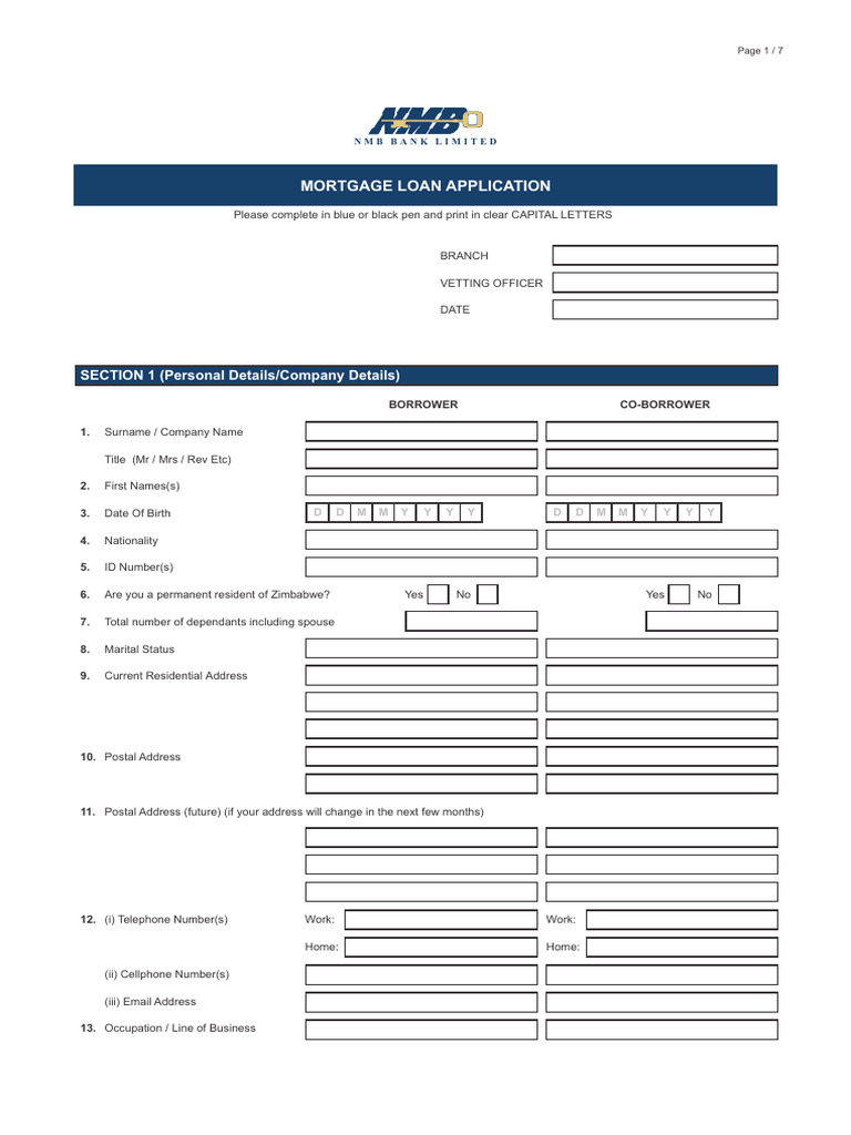 NMB Application Forms | PDF