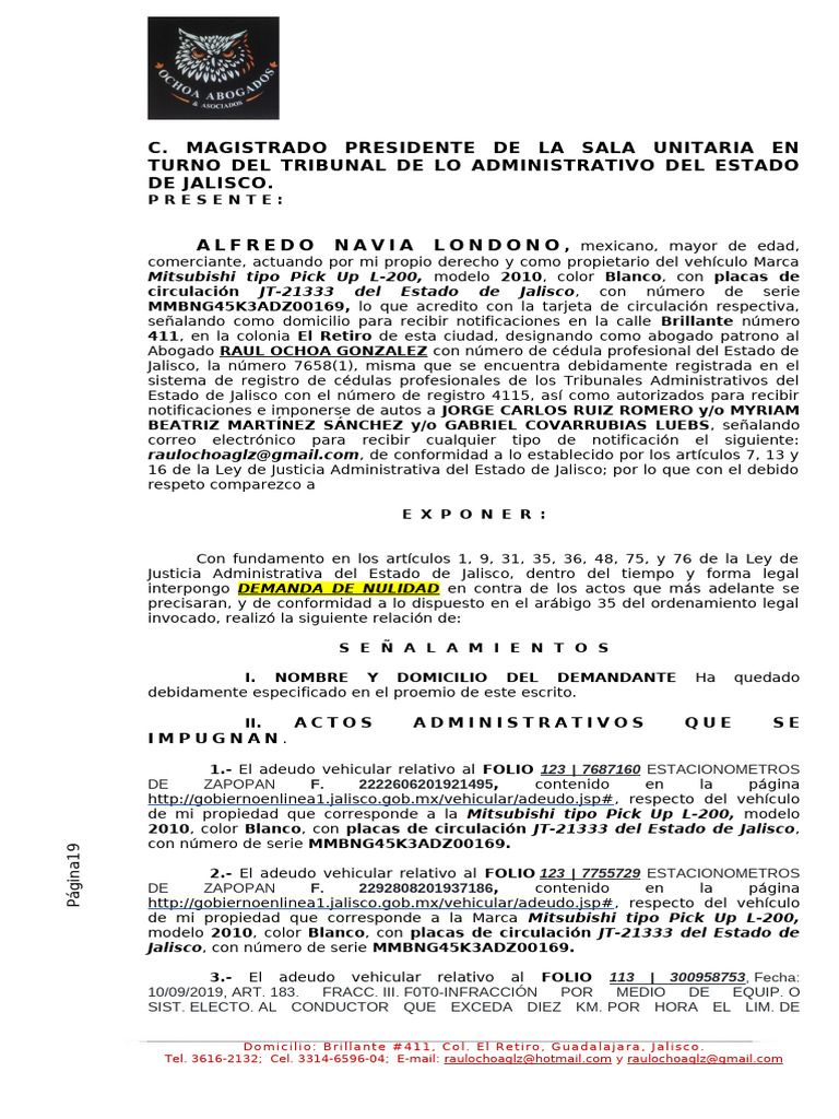 Nulidad Multas | PDF