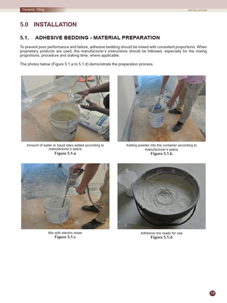 Tile Installation Guide | PDF