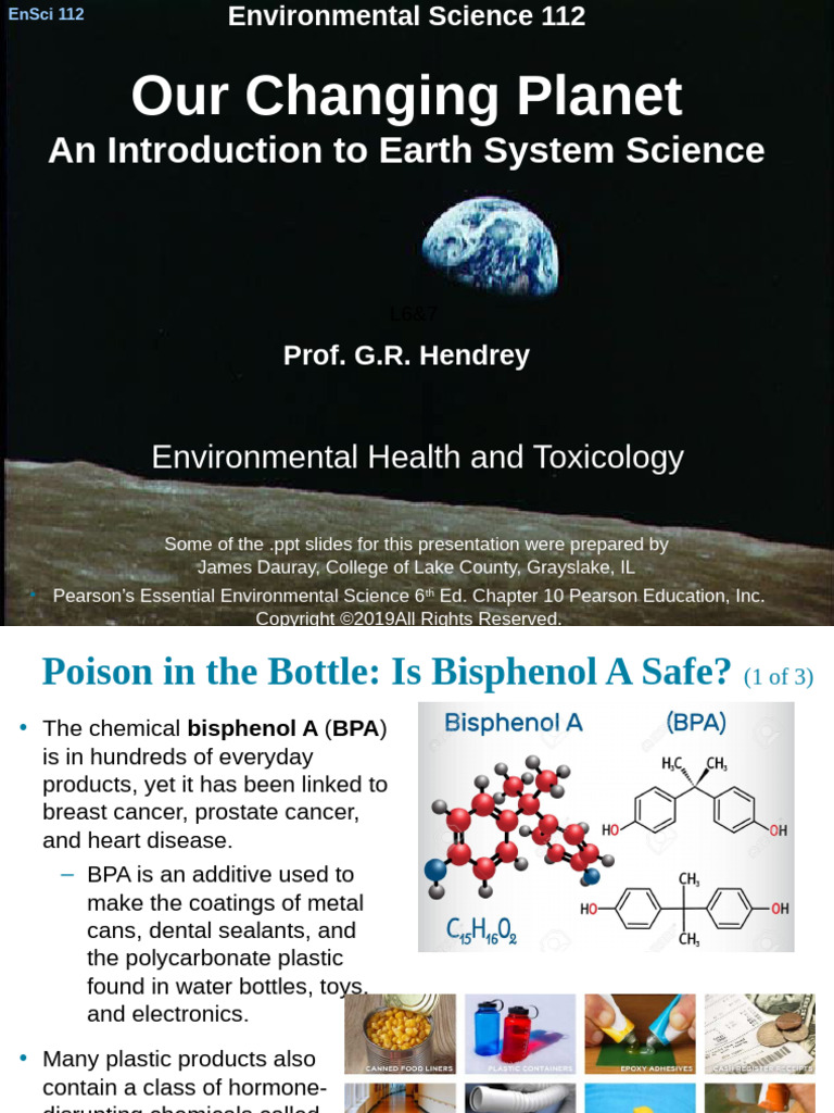 Chapt.10 Envi. Health and Toxicology | PDF