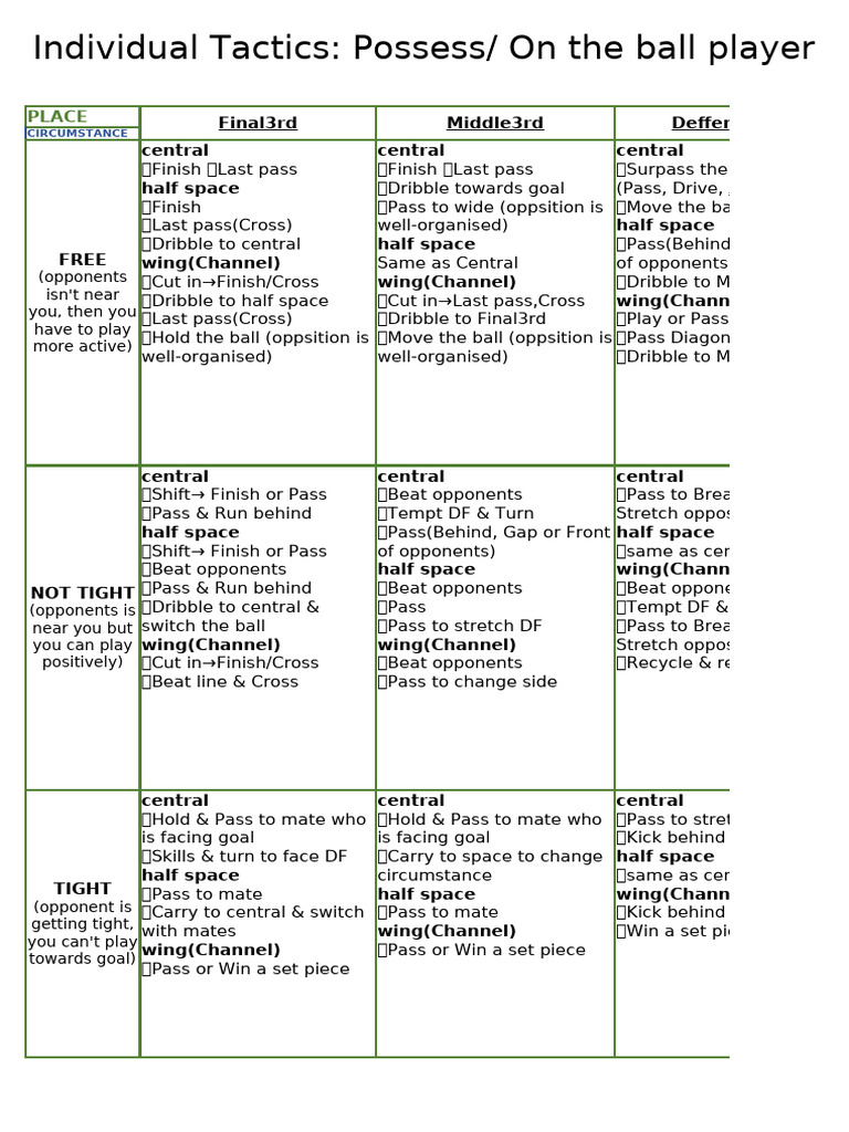 Individual Strategy | PDF