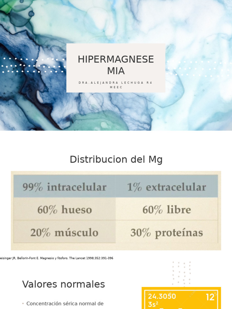 HIPERMAGNESEMIA | PDF
