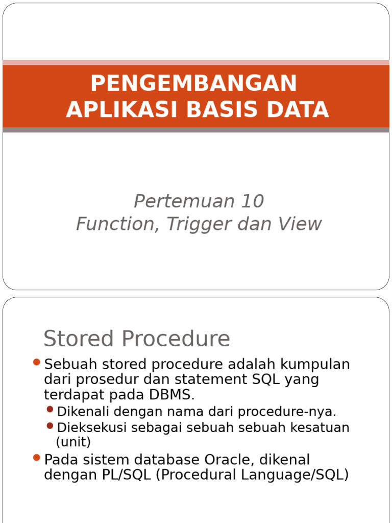 10. Fungsi-View Dan Trigger SQL | PDF