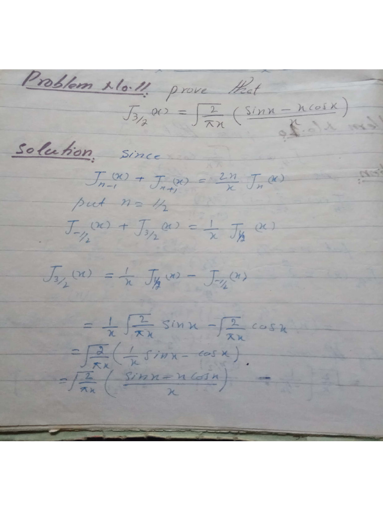 Bessel, S Function Lec # 12 | PDF