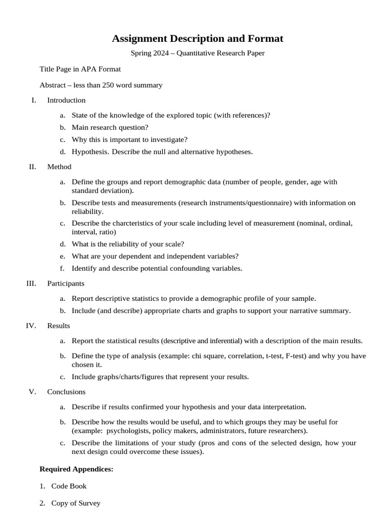 466 Research Project - Assignment Description (1) | PDF 466 Research Project - Assignment Description (1) | PDF