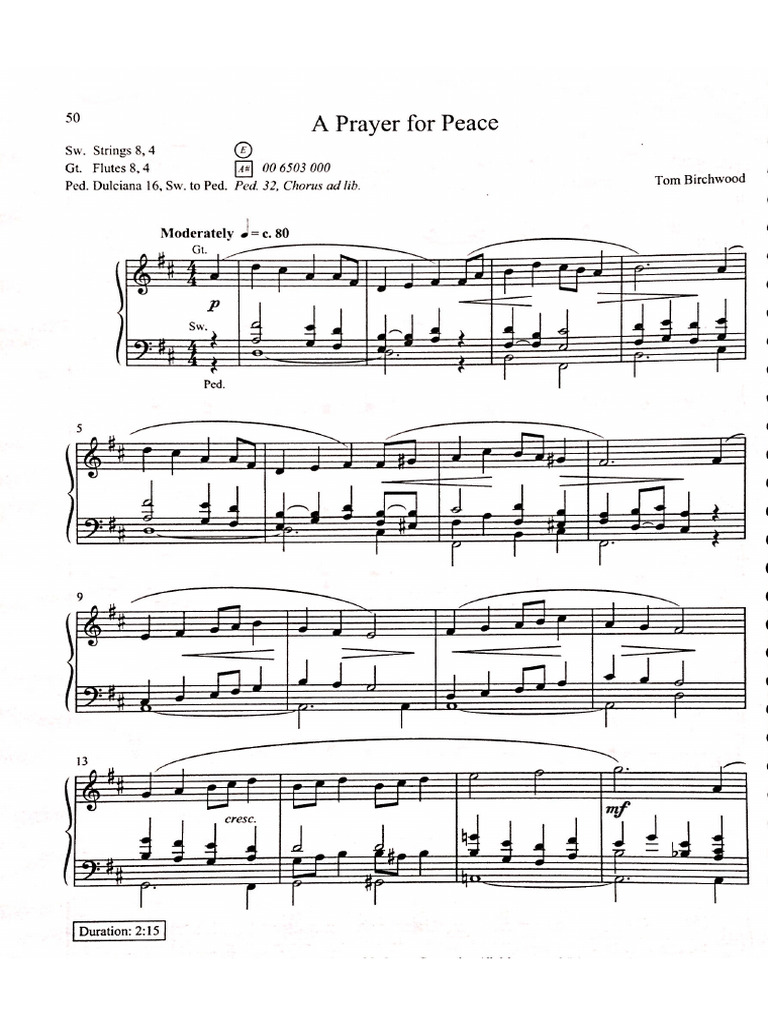 A Prayer For Peace | PDF