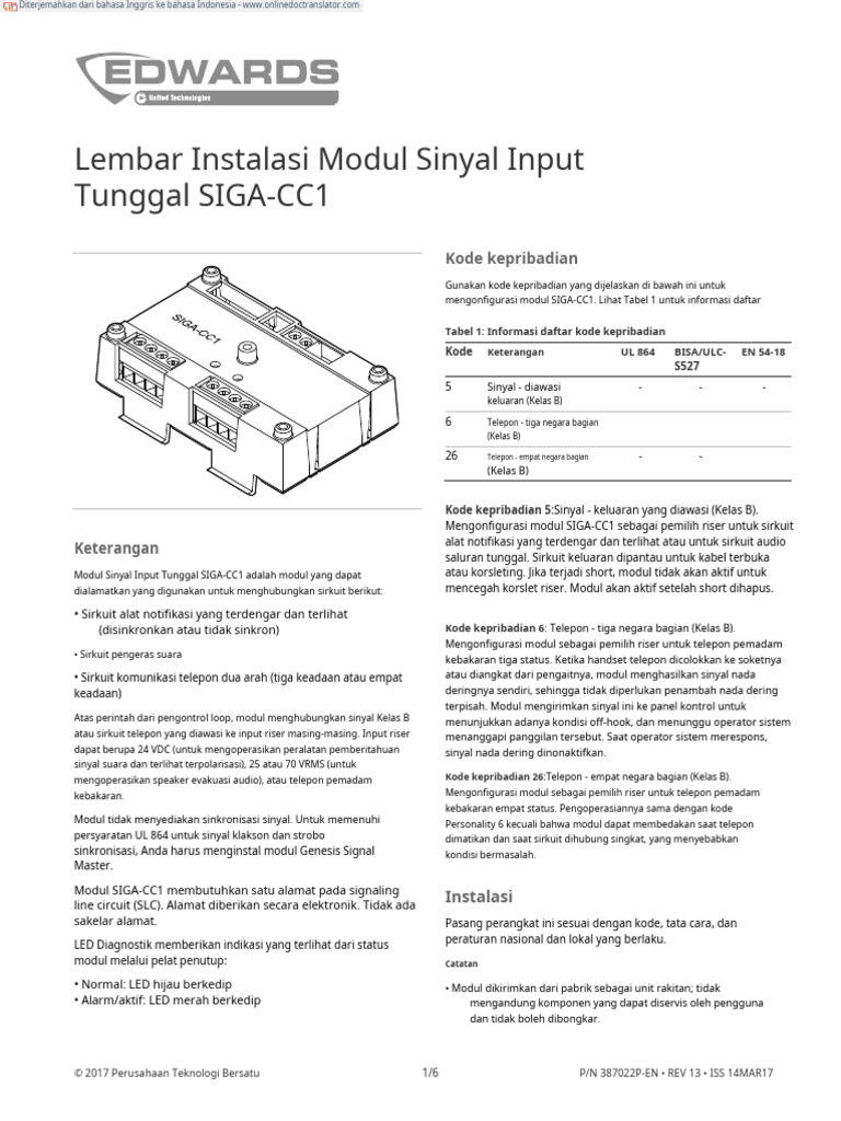 SIGA CC1 Est Manual Instalacion SH Ingenieria - En.id | PDF