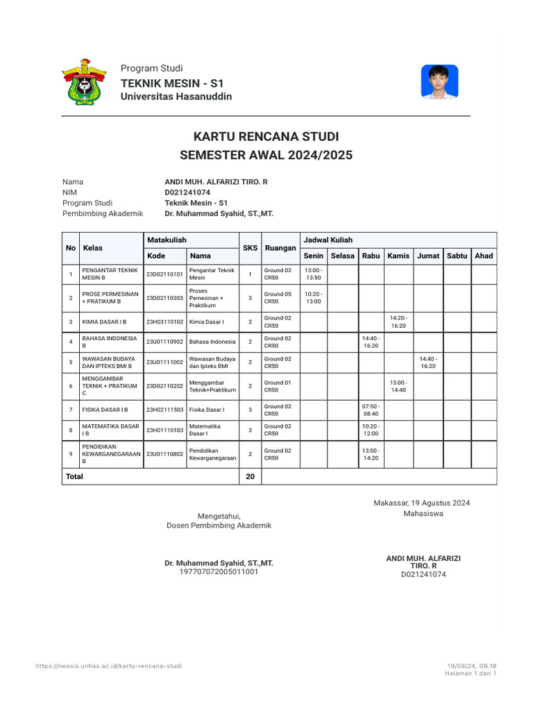 KRS - Portal Akademik | PDF
