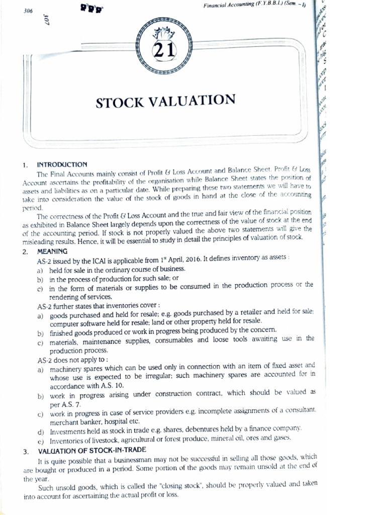 Bbi Notes | PDF | Inventory | Finance & Money Management