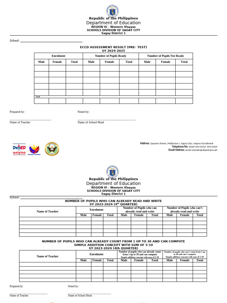 ECCD Con - Pre Template | PDF