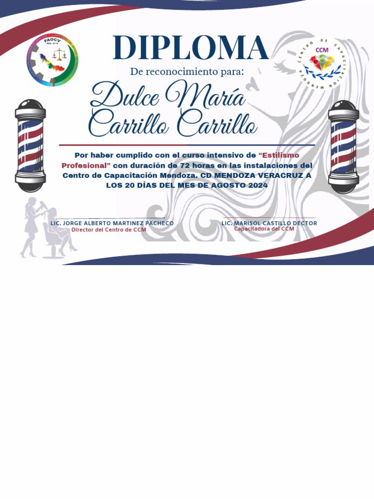diploma Dulce maria carrillo Carrillo | PDF