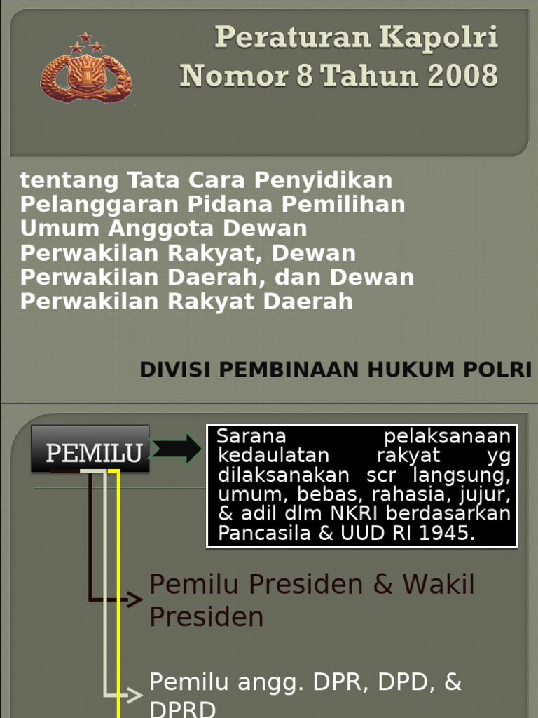 Perkap 8 Thn 2008 | PDF