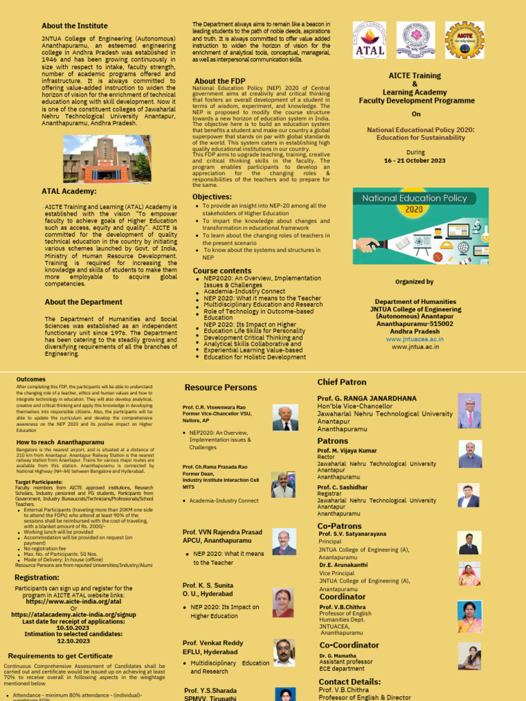 Atal FDP 2023 Brochure | PDF