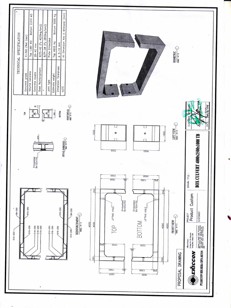Gambar Box Culvert | PDF