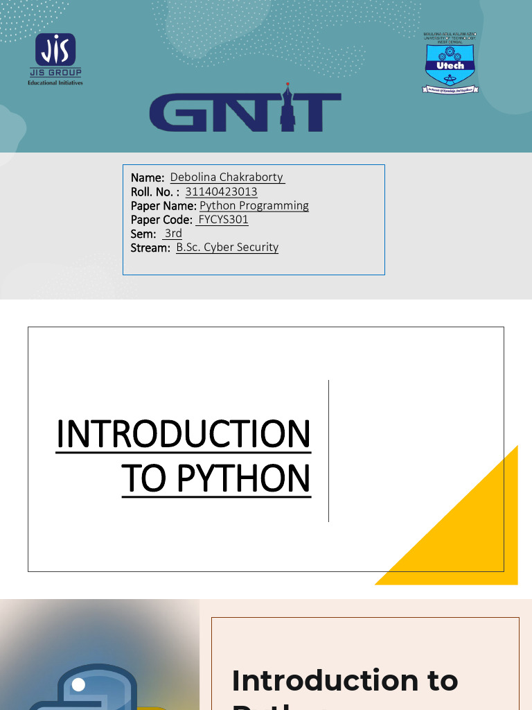 FYCYS 301 Debolina Chakraborty 31140423013 | PDF | Python (Programming ...