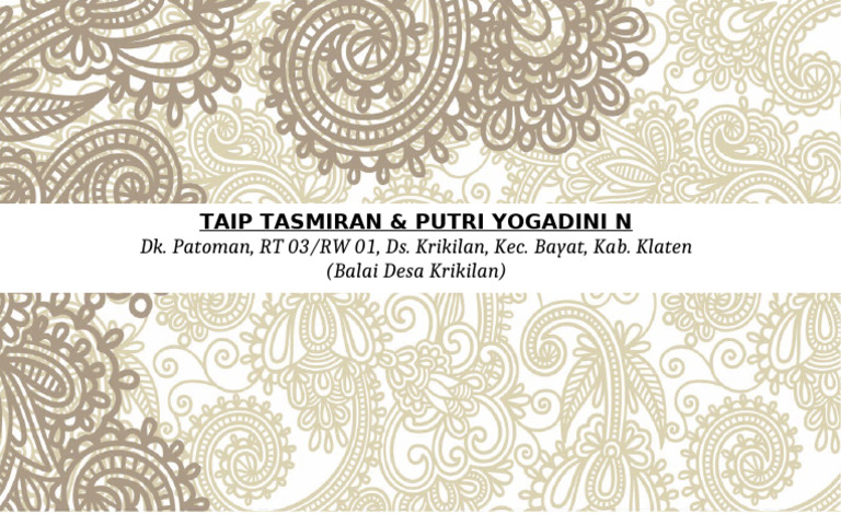 Amplop Paperline - Batik | PDF