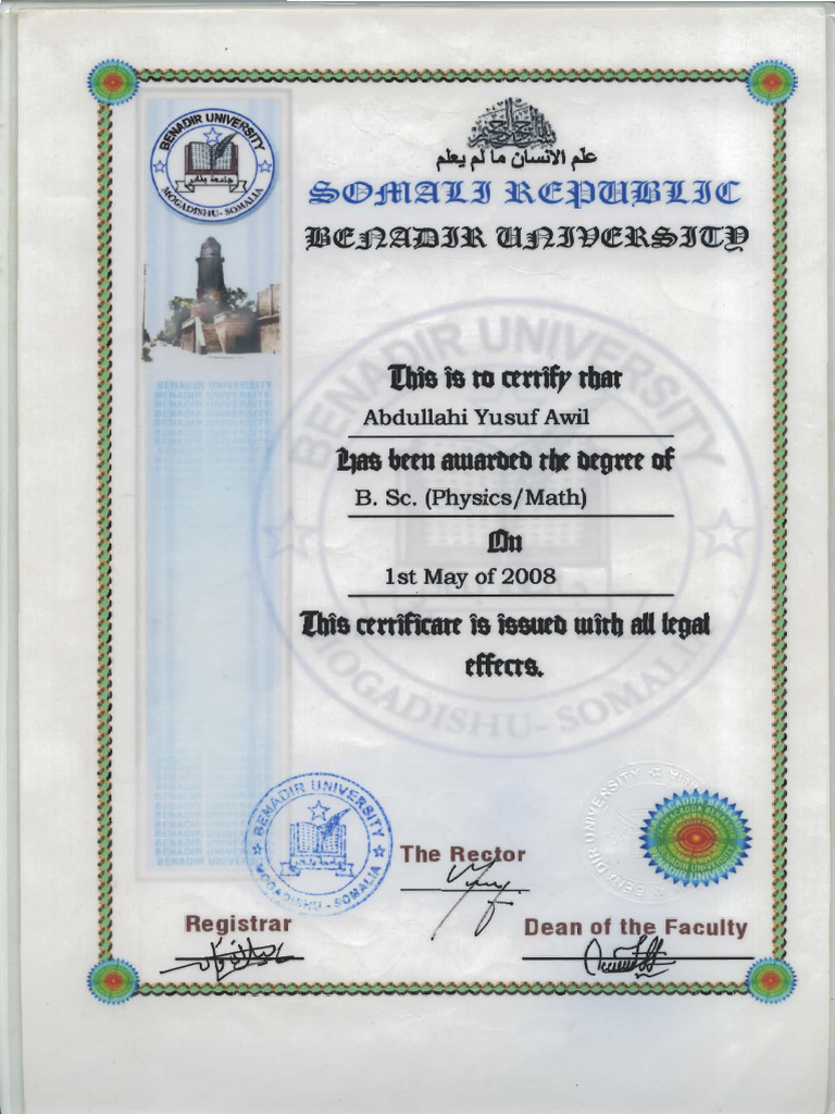 Bachelor Degree | PDF