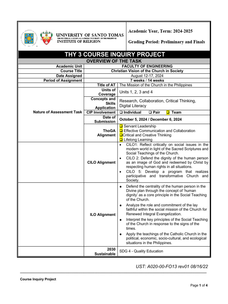 Thy3 Cip-Full Term 24-25 | PDF