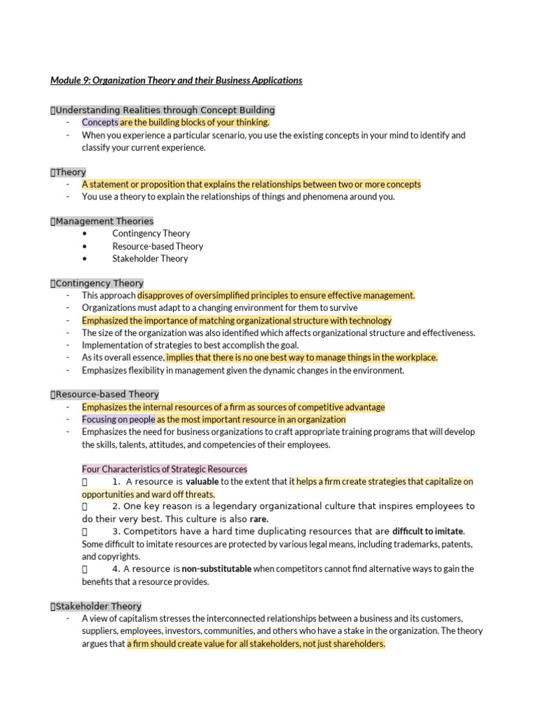 Orgman Module 9-12 | PDF