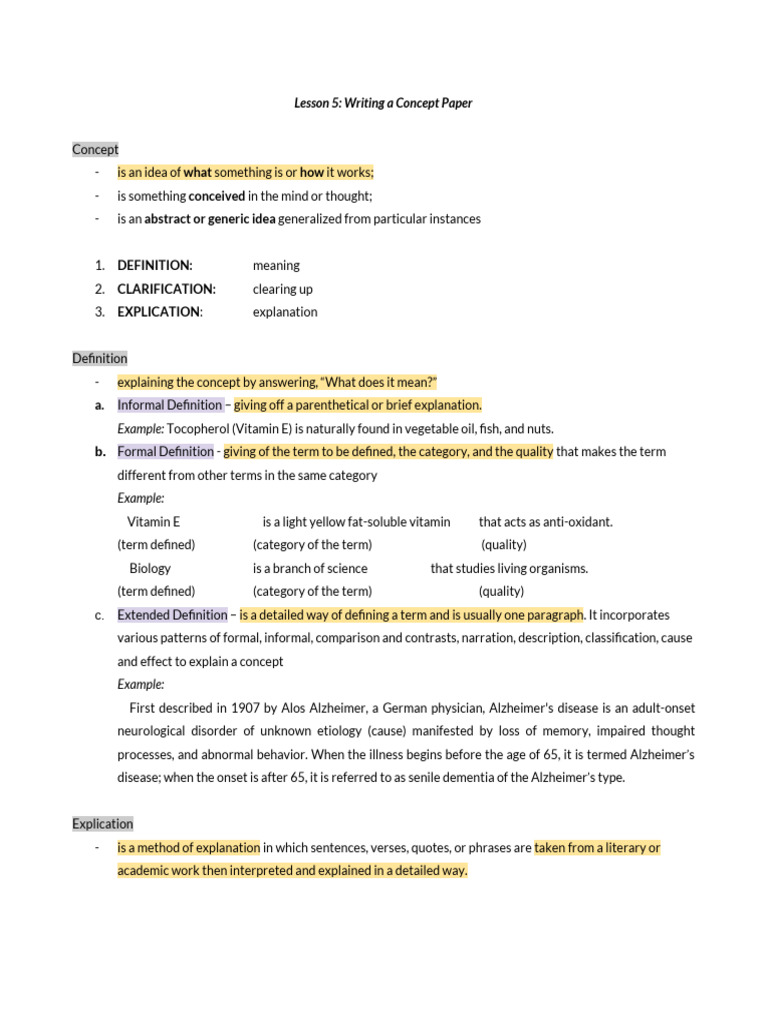 Writing A Concept Paper | PDF