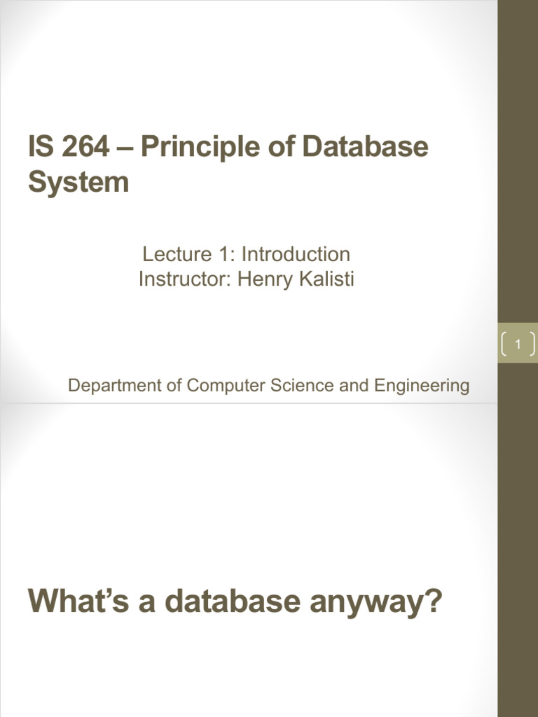 Lecture 1 - Introduction | PDF Lecture 1 - Introduction | PDF