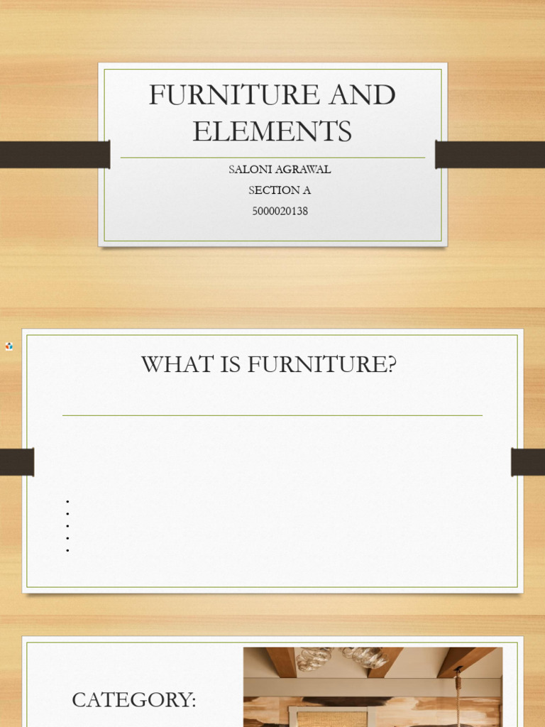 FURNITURE Basics | PDF