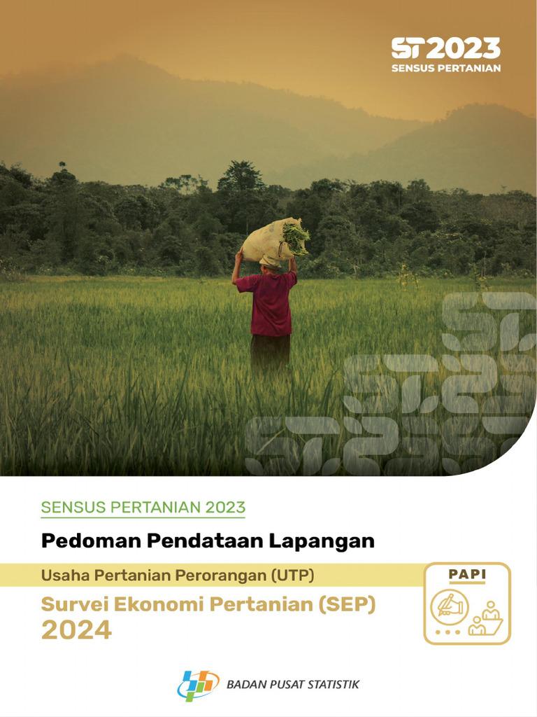 Buku Pedoman Pendataan Lapangan SEP 2024 - UTP PAPI | PDF