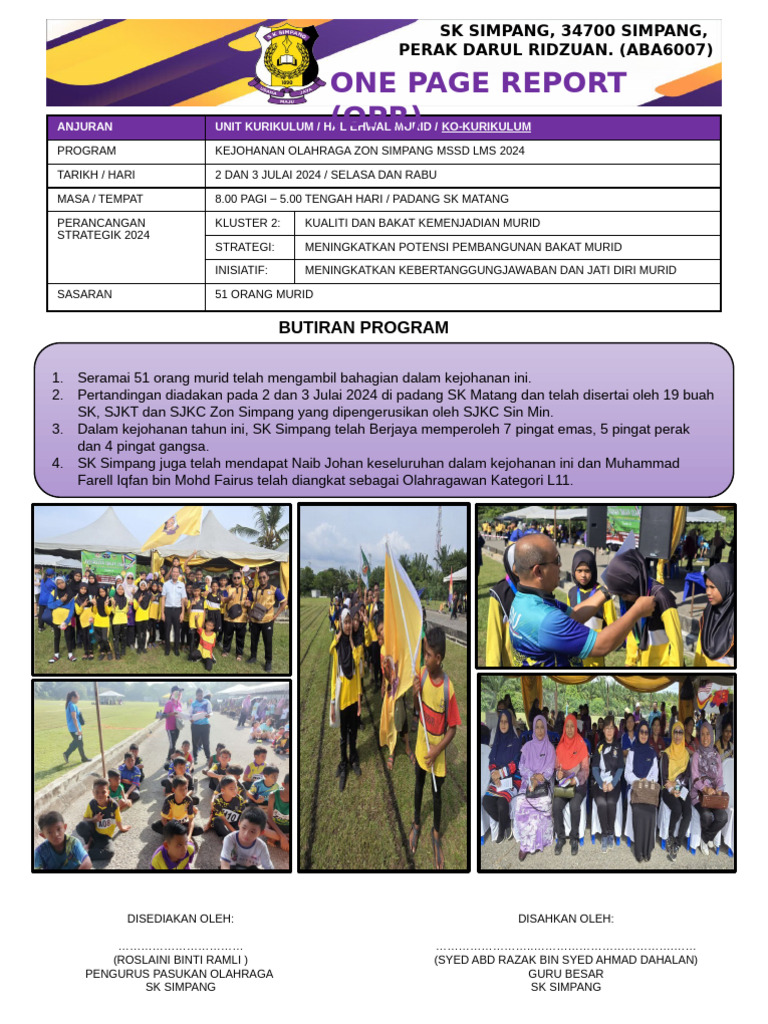 Template Opr SKS | PDF